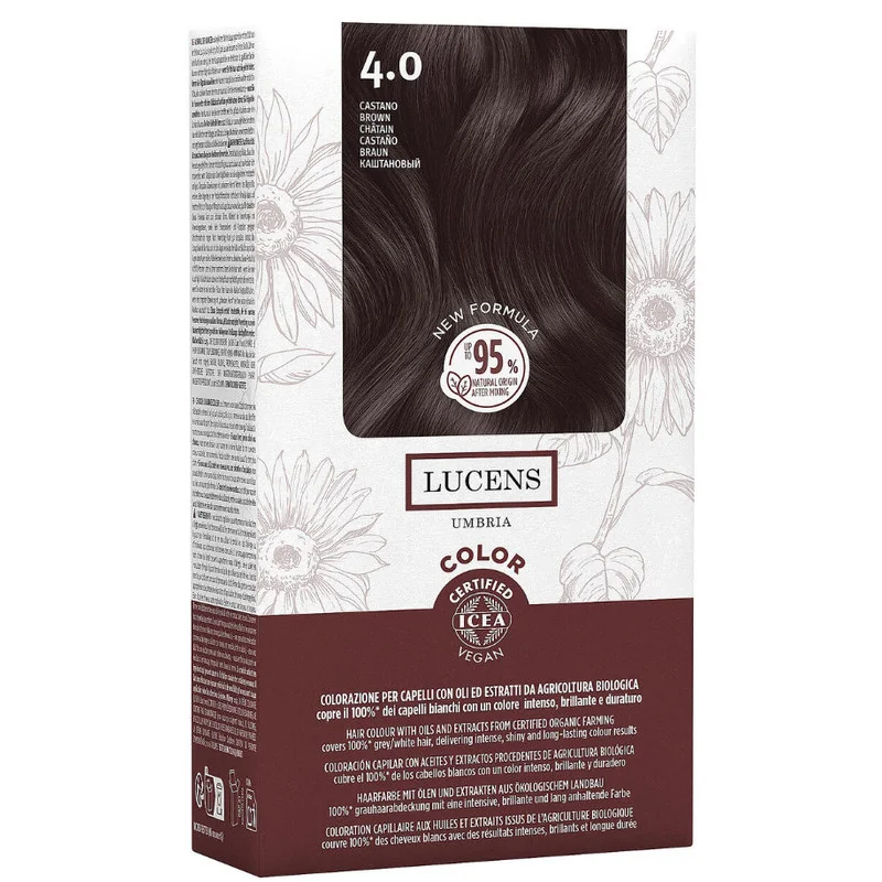 LUCENS UMBRIA TINTA COLOR LUCENS 4.00 CASTANO 135 ML